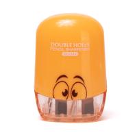 China Manual Dome Cute Handheld Pencil Sharpener Pencil Barrel Double Hole for sale