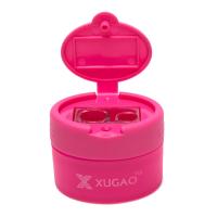China Cute Novelty Children Double Hole Pencil Sharpener Pink Box for sale