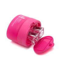 China Cute Novelty Children Double Hole Pencil Sharpener Pink Box for sale