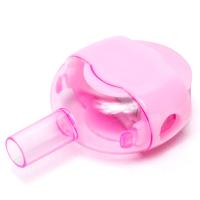 China Pink Logo Girl Lollipop Manual Pencil Sharpener Cute Pink for sale
