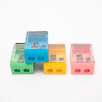 China 43mm 65mn Plastic Double Hole Sharpener SJ 0288 for sale