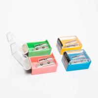 China 43mm 65mn Plastic Double Hole Sharpener SJ 0288 for sale