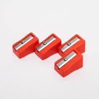 China 11.4mm Plastic Red Pencil Sharpener Single Hole for sale
