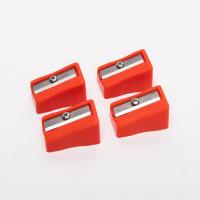China 11.4mm Plastic Red Pencil Sharpener Single Hole for sale