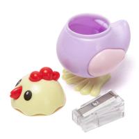 China Cute Rooster Hen Chicken Single Hole Funny Pencil Sharpener for sale