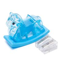 China Patent Baby Kid Safe Promotion Gift Cheap  Rocking Cute Horse  Double Hole School Children Pencil Sharpener for sale