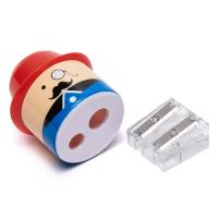 China Child Safe Beard Man Cartoon Pencil Sharpener Anti Swallow for sale