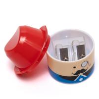 China Child Safe Beard Man Cartoon Pencil Sharpener Anti Swallow for sale