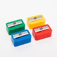 China Triangle 5/16 Inch Portable Pencil Sharpener Red for sale