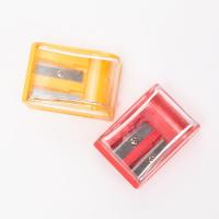 China Plastic School Kids Manual Double Hole Sharpener With Lid for sale
