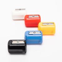 China Fancy 1 Hole Pencil Sharpener With Lid School Kids for sale