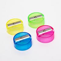 China Plastic Office Manual Single Hole Pencil Sharpener Round for sale