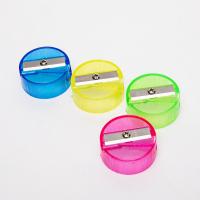 China Plastic Office Manual Single Hole Pencil Sharpener Round for sale