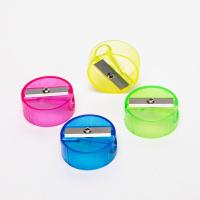 China Plastic Office Manual Single Hole Pencil Sharpener Round for sale