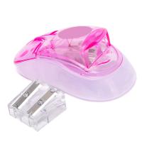 China Mouse Cute Shape Double Hole Kids Pencil Sharpener PS Plastic for sale
