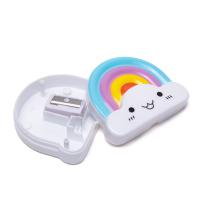 China KID SAFE PATENT Hot Selling Cheap Horse Baby Cute  Fancy Custom Rainbow School Manual Single Hole Animal Pencil Sharpene for sale