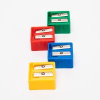 China EN71 11.4mm Student Double Hole Sharpener Colorful for sale
