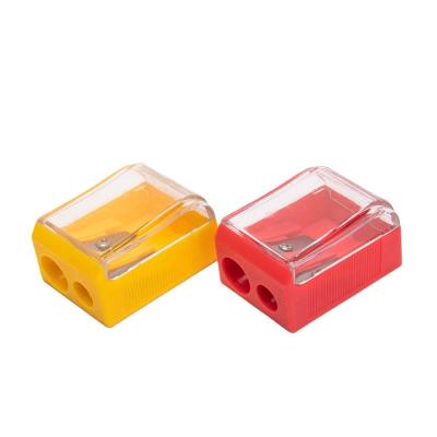 China School Kids Stationery Dual Hole Pencil Sharpener 11mm for sale
