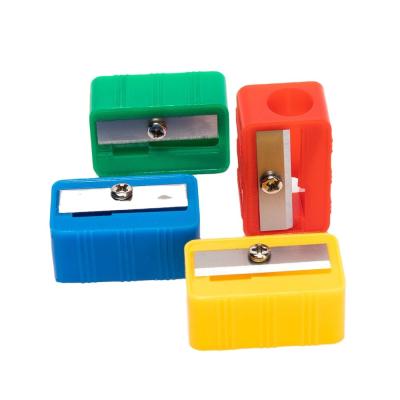 China Fancy School Kids Manual Handheld Pencil Sharpener Orange for sale