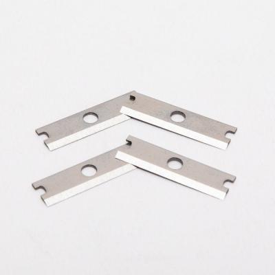 China EN71 23X6mm Notch Pencil Sharpener Blades Mn Steel for sale