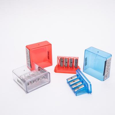 China Ordinary Pencils Four Hole Sketch Lead Sharpener For Art Use for sale