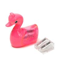 China Baby Kid Safe Swan Cartoon Pencil Sharpener Double Hole for sale