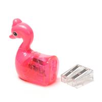 China Baby Kid Safe Swan Cartoon Pencil Sharpener Double Hole for sale