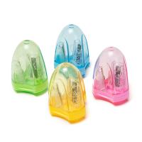 China Baby Fancy Rocket Plastic Pencil Sharpener With Tank for sale