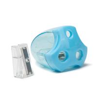 China Baby Fancy Rocket Plastic Pencil Sharpener With Tank for sale