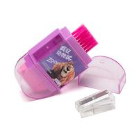 China SP 613 Manual Eraser Brush Kit Cartoon Pencil Sharpener Kid Safe for sale