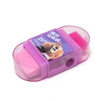 China SP 613 Manual Eraser Brush Kit Cartoon Pencil Sharpener Kid Safe for sale