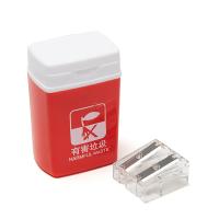 China Office Garbage Trash Can Cartoon Pencil Sharpener Double Hole for sale