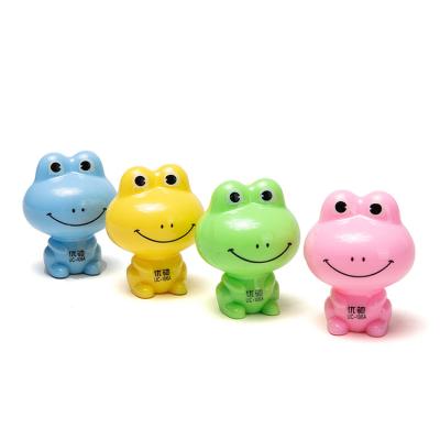China Kindergarten Frog Cartoon Pencil Sharpener Single Hole for sale