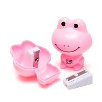 China Kindergarten Frog Cartoon Pencil Sharpener Single Hole for sale