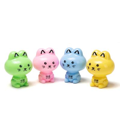 China Decal Cat Animal Shaped Pencil Sharpener Single Hole for sale