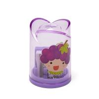 China Flower Transparent Hand Pencil Sharpener Silk Printing Logo for sale