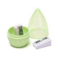 China Silk Printing Oval School Pencil Sharpener Multi Color for sale