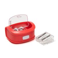 China Silk Printing Logo Office Pencil Sharpener Detachable Blade for sale