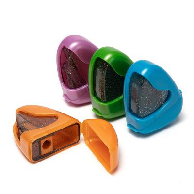 China Nontoxic Geometric Office Depot Pencil Sharpener With Lid for sale