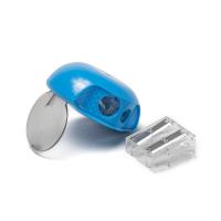 China UFO Double Hole Novelty Pencil Sharpener With Lid for sale