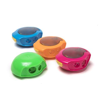 China UFO Double Hole Novelty Pencil Sharpener With Lid for sale