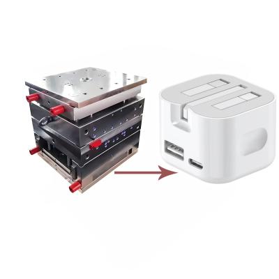 China Mould Manufacturer for Uk Wall Plug Charger Shell Plastic Uk Foldable Wall Charger Shell Plastic Mold Supplier Foldable Charger for sale