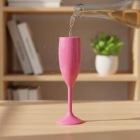 China PC champagne Glass in Many Colors pp AS PS Champagne Flute in Transparent or Solid Colors logo Customized for sale