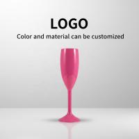 China PC champagne Glass in Many Colors pp AS PS Champagne Flute in Transparent or Solid Colors logo Customized for sale