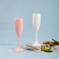 China PC champagne Glass in Many Colors pp AS PS Champagne Flute in Transparent or Solid Colors logo Customized for sale