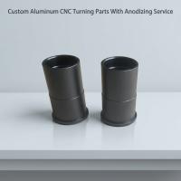 China Custom CNC Machining Aluminum Plug Black Anodized Aluminum Cylinder End Cap Mechanical Aluminum Bushing Sleeve for sale