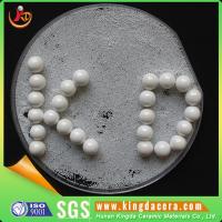 China Refractory White Ceramic Balls / Beads Zirconium Polished ROHS for sale