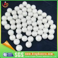 China Refractory White Ceramic Balls / Beads Zirconium Polished ROHS for sale