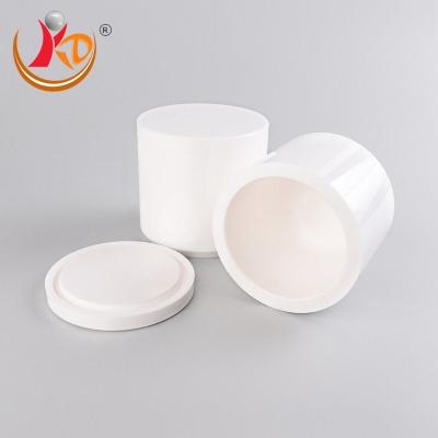 China Factory Supply Zirconium Ceramic Crucible/Zirconia Mill Pot Jar for sale