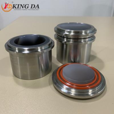 China Lab Grinding Jar 125ml-Natural Agate Stainless Steel Jacket Ceramic Parts Compatible Retsch PM Series for Industrial Ceramic for sale